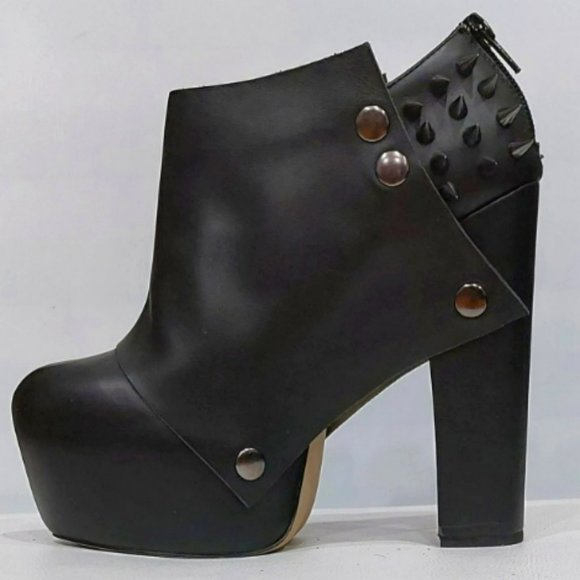 ELLY CLAY | Shoes | Killer Designjenuine Leather Missy Spiked Platform ...